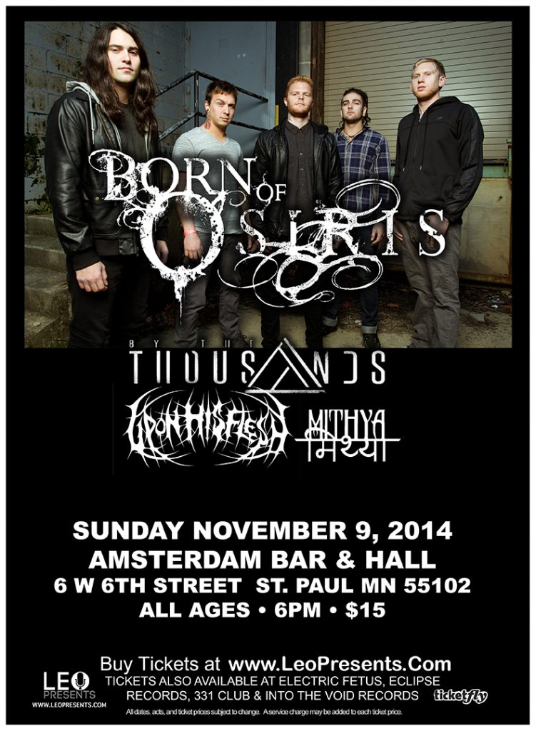 Born of Osiris - Amsterdam Bar and Hall