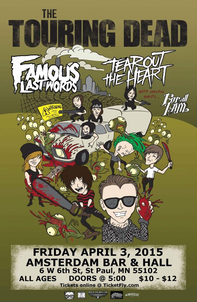 Famous Last Words, Tear Out The Heart, For All I Am - Amsterdam Bar and ...