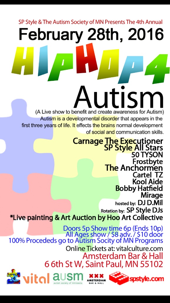 Hip Hop 4 Autism - Amsterdam Bar and Hall