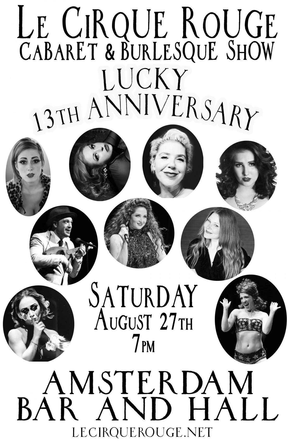 Le Cirque Rouge Cabaret & Burlesque 13th Anniversary - Amsterdam Bar ...