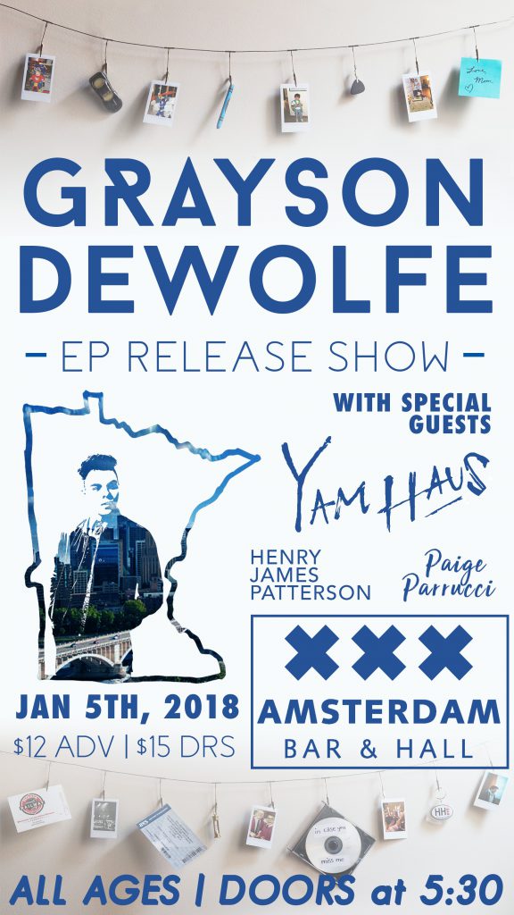 Grayson DeWolfe CD Release - Amsterdam Bar and Hall