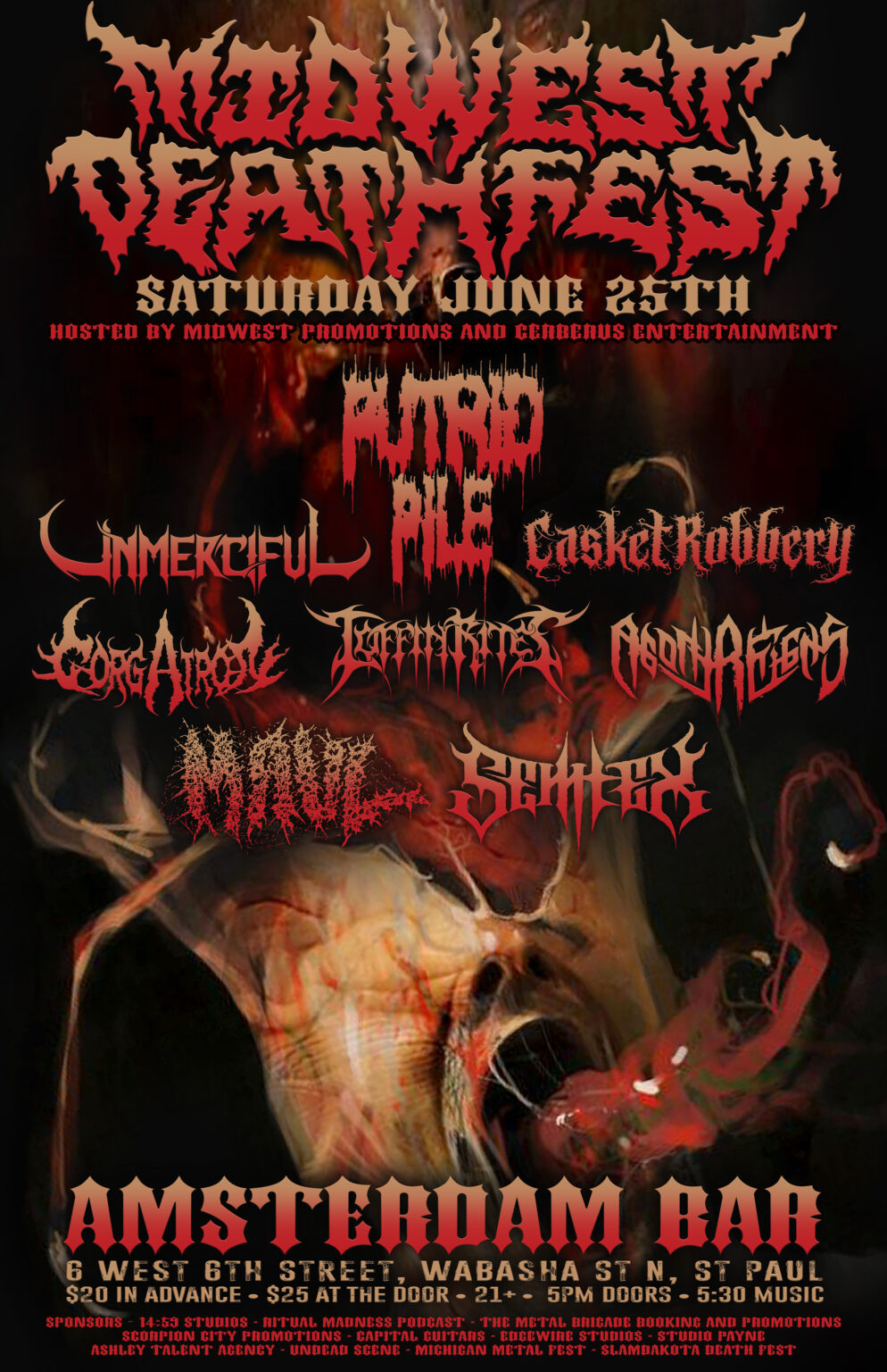 Amsterdam presents…Midwest Deathfest 2022 - Amsterdam Bar and Hall