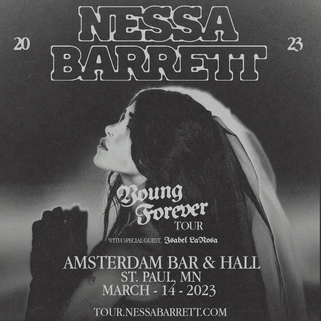 MOVED: First Avenue presents… NESSA BARRETT w. Isabel LaRosa ...