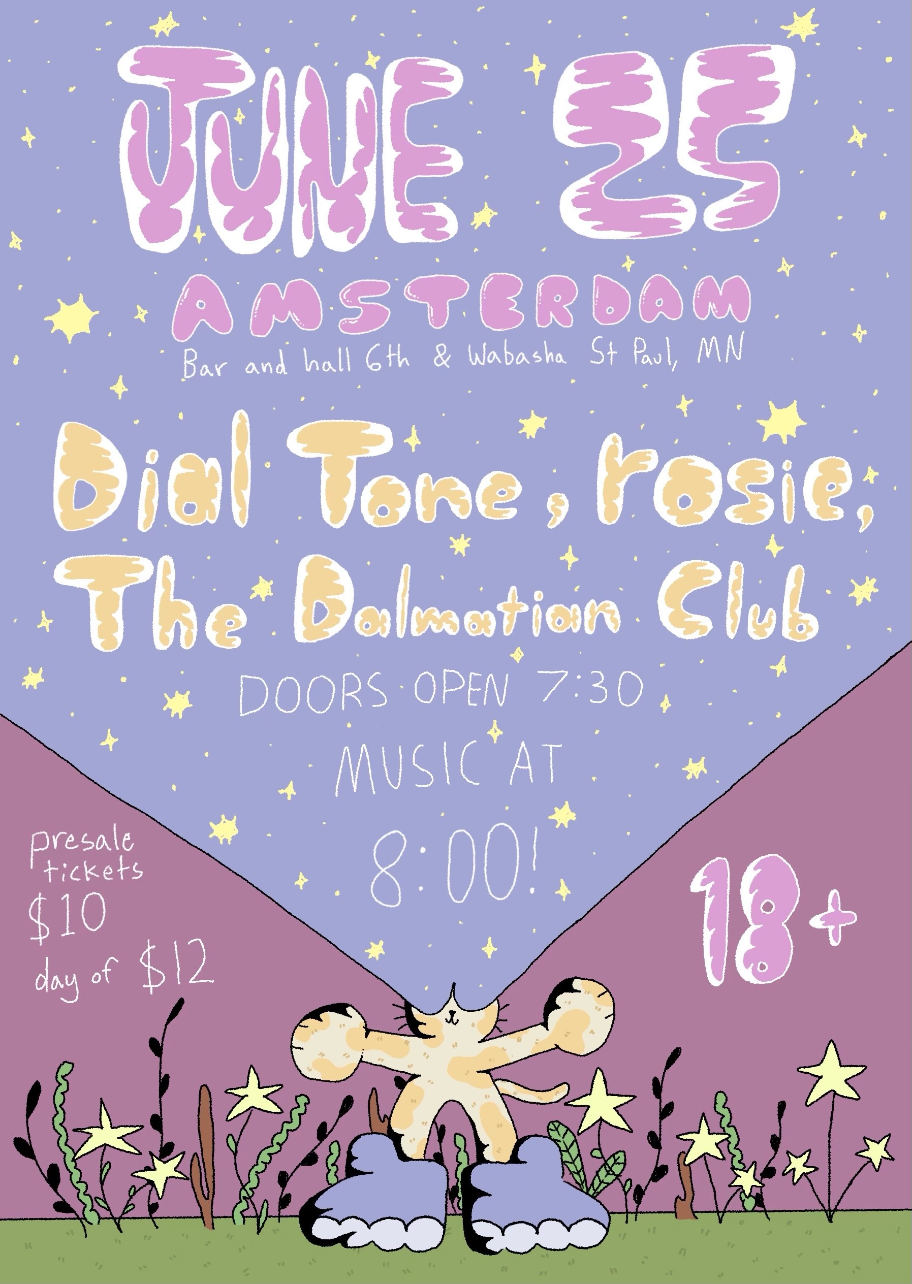 Amsterdam presents… Rosie w/ Dial Tone & The Dalmation Club - Amsterdam ...