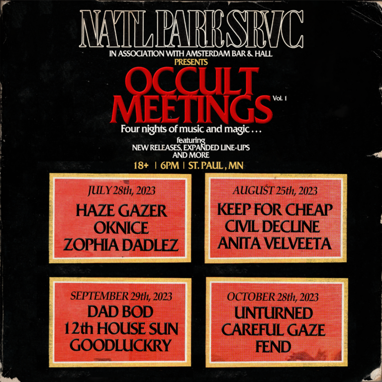 Amsterdam presents… NATL PARK SRVC presents ‘OCCULT MEETINGS’ Night ...