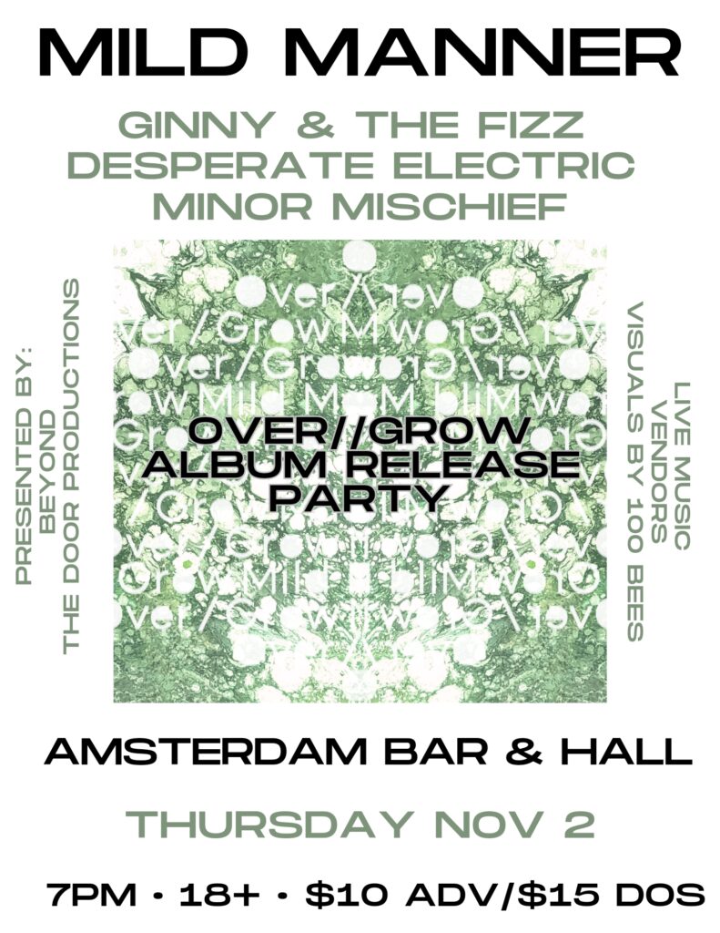 Amsterdam presents… Mild Manner w/ Minor Mischief, Desperate Electric ...