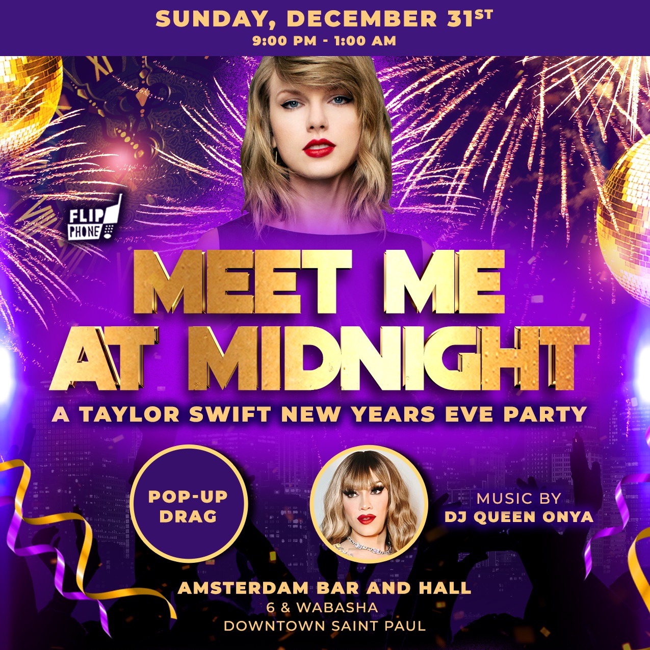 Amsterdam presents… Meet Me at Midnight: A Taylor Swift New Year’s Eve ...