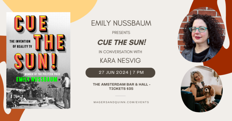 EMILY NUSSBAUM PRESENTS… CUE THE SUN: THE INVENTION OF REALITY TV w/ Kara Nesvig - Amsterdam Bar ...