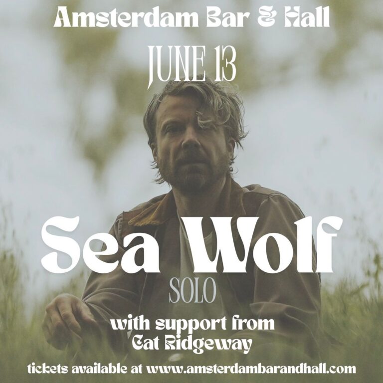 Amsterdam presents… Sea Wolf (solo) with Cat Ridgeway - Amsterdam Bar ...