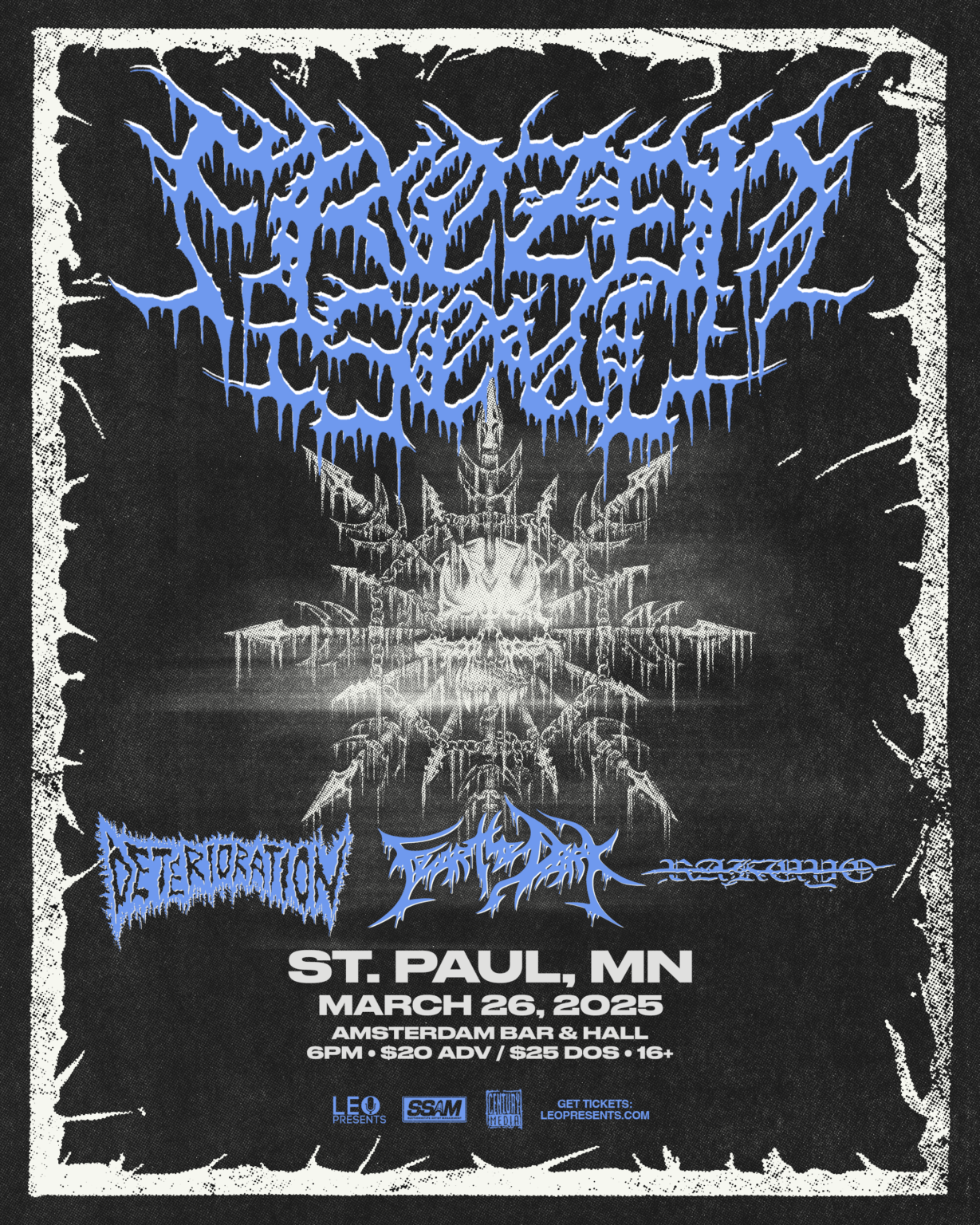 Leo Presents… FROZEN SOUL w/ DETERIORATION, FEAR THE DARK, RAKUYO in St ...